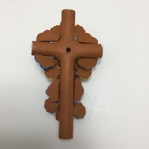 Mexico | Accents | Clay Cross Handpainted Handmade Colorful Mexican ...